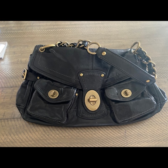 Coach | Bags | Coach Legacy Leigh Large Black Vaccheta Leather | Poshmark